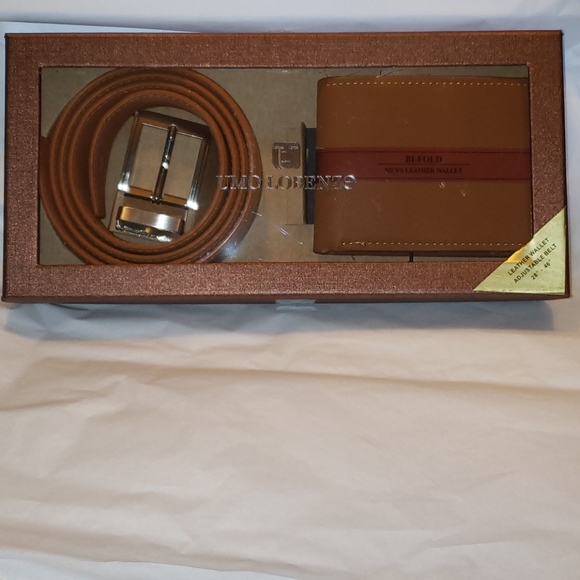 Umo Lorenzo | Bags | Umo Lorenzo Men Brown Wallet And Belt Set | Poshmark